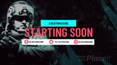 Placeit - Twitch Starting Soon Screen Video Template Featuring a ...