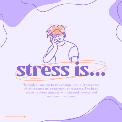 Placeit - Instagram Post Creator with Illustrations for a Stress ...