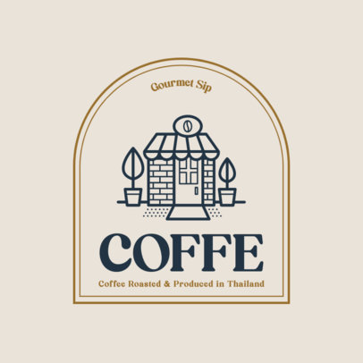 Placeit - Logo Generator for a Coffee Shop Featuring a Mug Graphic