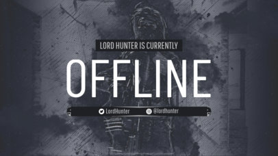 Placeit - Twitch Info Panel Design Creator Featuring a War Theme ...