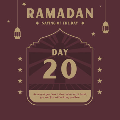 Placeit - Instagram Post Design Template to Celebrate Ramadan