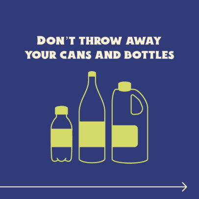 Placeit - Instagram Post Design Maker Featuring a Recycling Theme and a ...