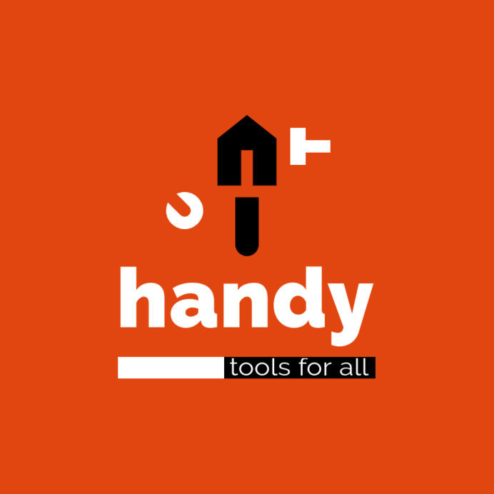 Placeit - Equipment Store Logo Template Featuring an Abstract Tool Graphic