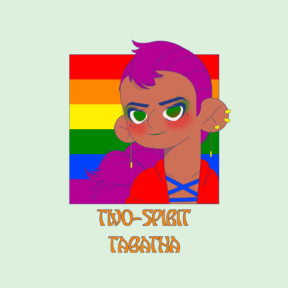 Placeit - Cartoonish Avatar Logo Maker to Create Diverse LGBTQ+ Characters