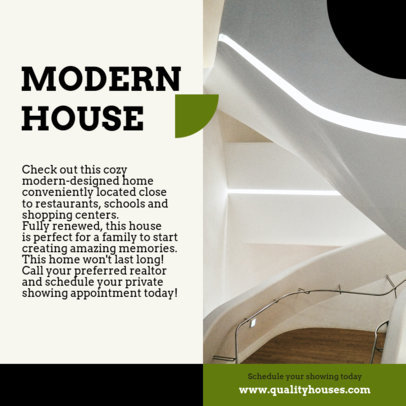 Placeit - Instagram Post Template Describing a House with a Great ...