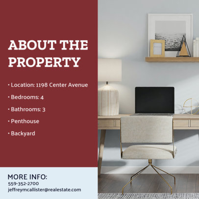 Placeit - Modern Instagram Post Template Featuring a Real Estate Theme