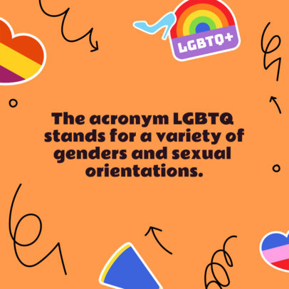 Placeit - LGBTQ Pride-Themed Instagram Post Design Maker for a Carousel ...