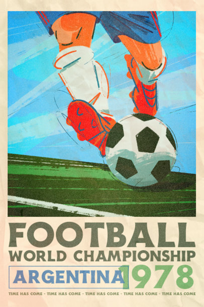 Vintage Soccer Poster