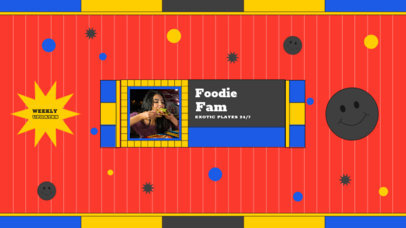 Placeit - YouTube Banner Template for a Food-Themed Channel Featuring a ...