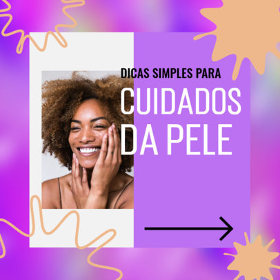 Placeit - Carousel-Themed Instagram Post Generator for a Facial Makeup ...