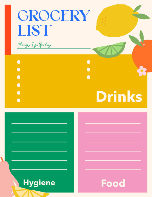 Placeit - Notebook Planner Template Featuring Colorful Blocks