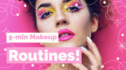 Placeit - YouTube Thumbnail Generator with Glamorous Night Makeup Ideas