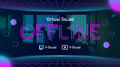 Placeit - Twitch Offline Screen Template with Modern Typefaces for VR ...