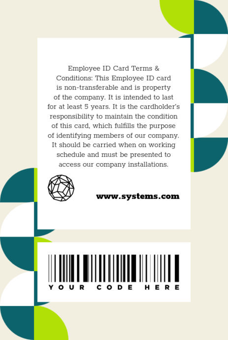 Placeit - Back Staff Card Creator with a Terms of Use Disclaimer