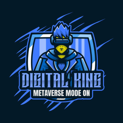 Placeit - Emblem Logo Maker Featuring a Metaverse Woman With a VR Headset