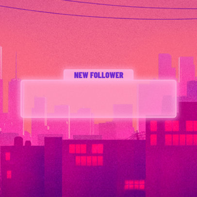 Placeit - Cyberpunk-Themed Alert Box Creator to Mention a New Follower