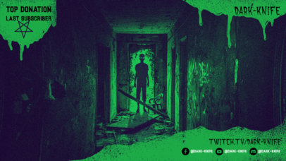 Placeit - Haunted-Themed Twitch Overlay Design Creator for Horror Streamers