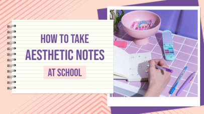 Placeit - YouTube Thumbnail Template Featuring Back-to-School Tips