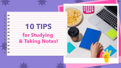 Placeit - YouTube Thumbnail Creator with Studying Tips for School Exams