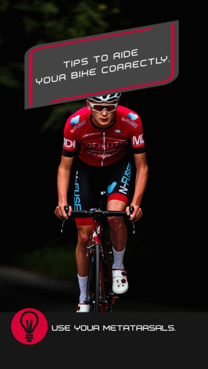 Placeit - Instagram Story Template for Bike Shop Tips