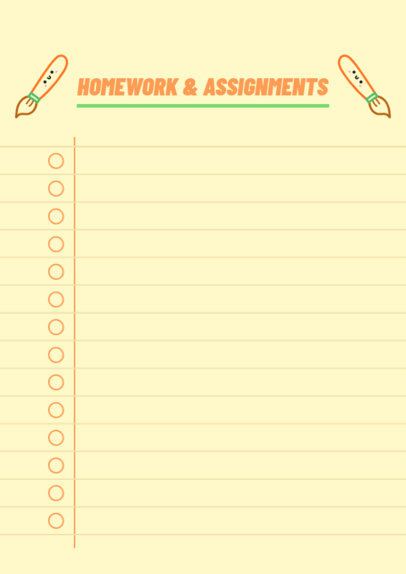 Placeit - Flyer Template Featuring a Back-To-School Theme for Homework ...