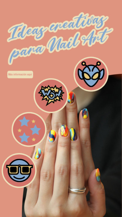 Placeit - Instagram Story Maker for Beauty Influencers Featuring Nail ...