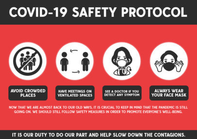 Placeit - Safety Flyer Creator for a COVID Health Protocol