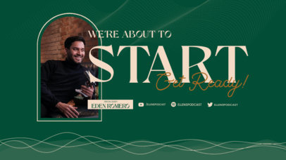 Placeit - Simple Twitch Overlay Template for Podcasts