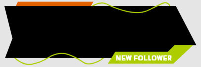 Placeit - Twitch Alert Box Template with a Modern Badge for a New Follower