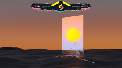 Placeit - Twitch Overlay Template for Gamers Featuring Futuristic Clipart