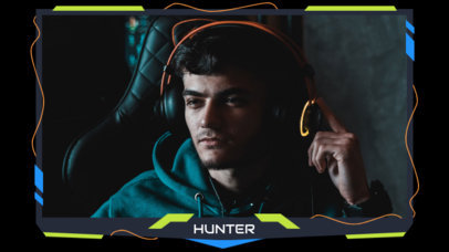 Placeit - Modern OBS Webcam Frame Overlay Creator with Wavy Lines