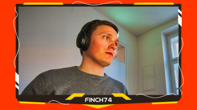 Placeit - OBS Webcam Frame Template with a Futuristic Layout for Twitch ...