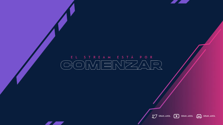 Placeit - Futuristic Twitch Overlay Generator for a Starting Soon Screen