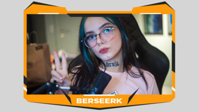 Placeit - Modern OBS Webcam Frame Design Maker for Twitch Gamers