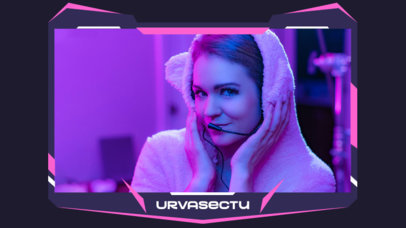 Placeit - Webcam Frame OBS Stream Overlay Maker Featuring a Modern Style