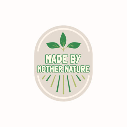 Placeit - Natural Products Store Logo Template with a Plant Graphic