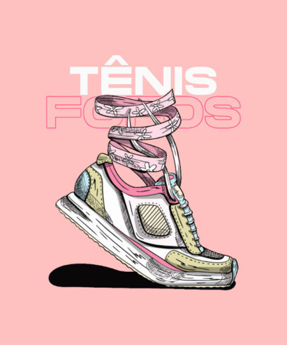 Placeit - Sneakerhead T-Shirt Design Maker Featuring an Illustrated ...