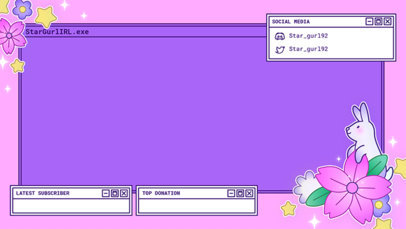 Placeit - Twitch Overlay Generator for Streamers Featuring Cute Cat ...