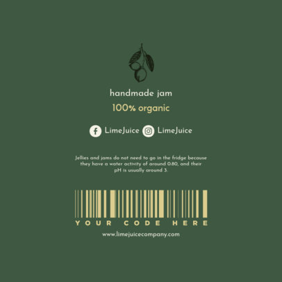 Placeit - Front Label Design Creator for an Organic Lime Juice