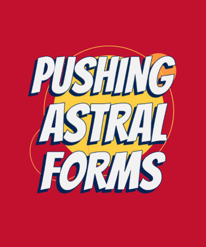 Placeit - Multiverse Inspired-Themed T-Shirt Design Maker Featuring a Quote