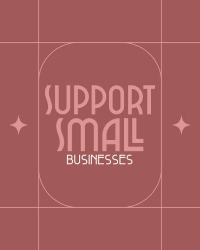 Placeit - Instagram Post Template Featuring a Sweet Message for Small ...