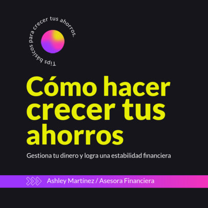 Placeit - Instagram Post Maker for a Financial Advice Carousel