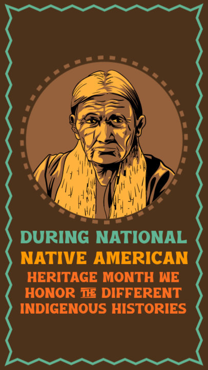 Placeit - Instagram Story Template with a Message for Native American ...