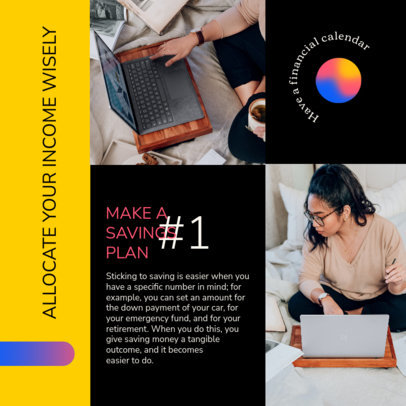 Placeit - Instagram Post Creator with Tips for a Healthy Credit Card ...