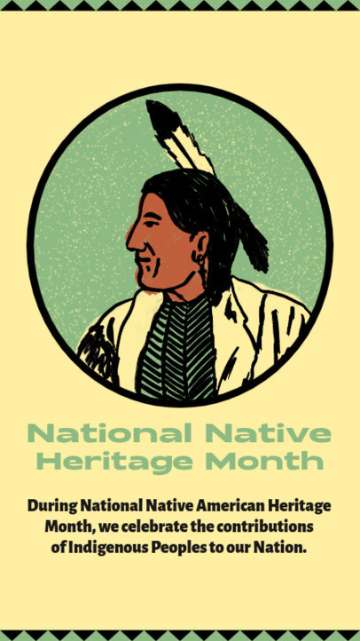 Placeit - Instagram Story Generator for a Native American Heritage ...