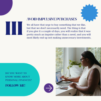 Placeit - Instagram Post Generator with Tips on How to Reduce Expenses