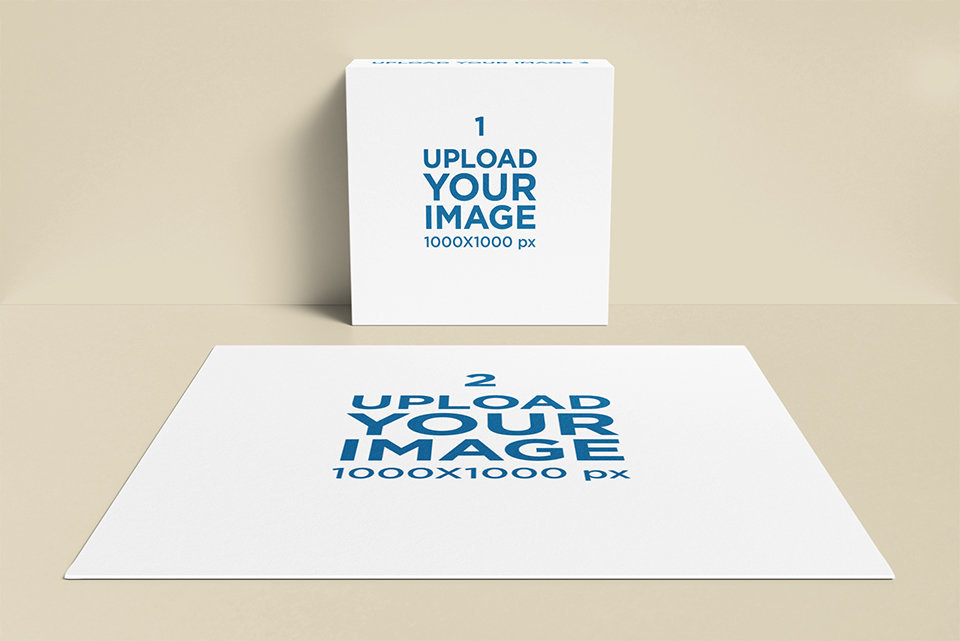 Placeit - Board Game Mockup Featuring a Box on a Customizable Background