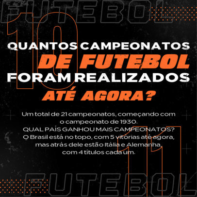 Placeit - Carousel Instagram Post Creator Featuring Soccer Match Photos