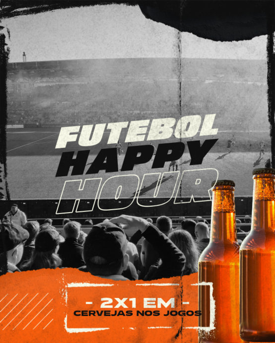 Placeit - Soccer-Themed Instagram Post Template Featuring a Happy Hour ...