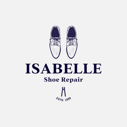 Placeit - Logo Maker Featuring a Shoe Repair Theme